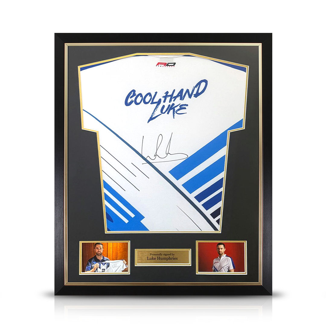 Luke Humphries Signed Framed Shirt – Darts World Store