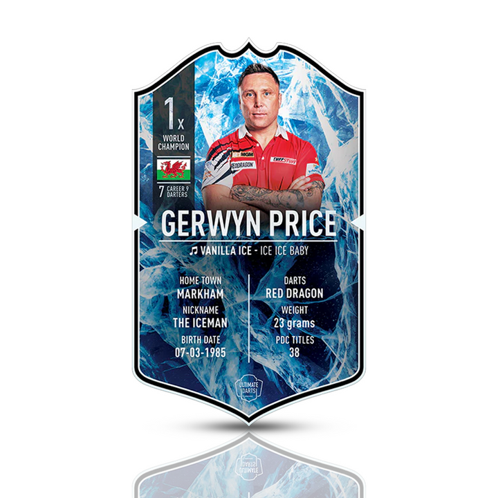 Gerwyn Price Collection | The Iceman Darts Merchandise – Dartshop.tv ...